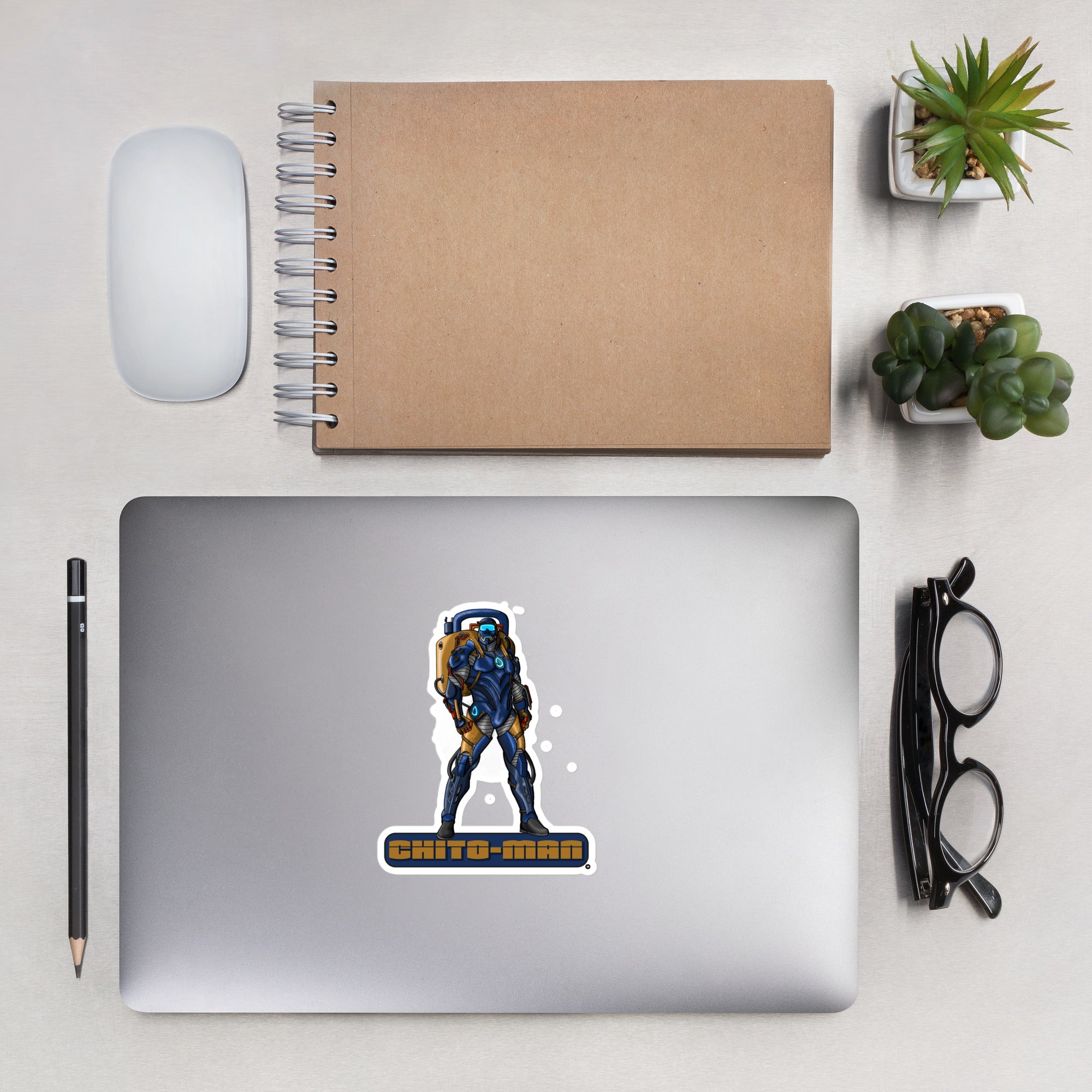 Stormwater Defenders: Chito-Man - Bubble free vinyl Sticker – PUDLE Gear